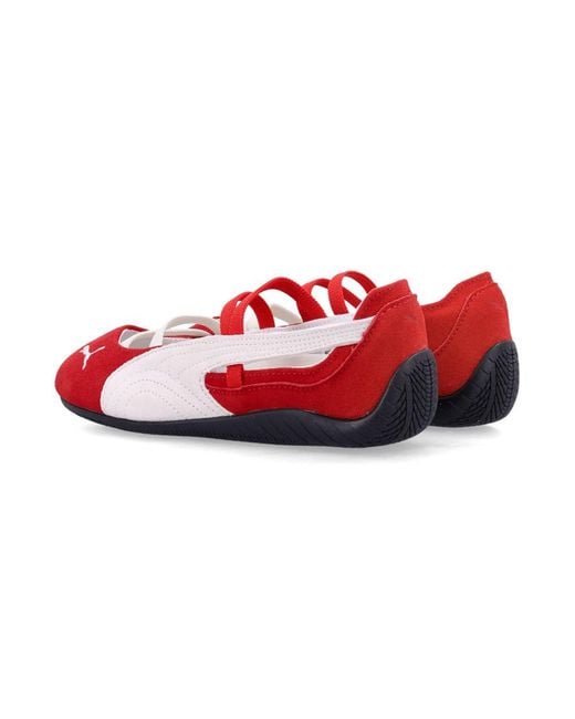 PUMA Speedcat Suede Ballet Shoes in Red | Lyst UK