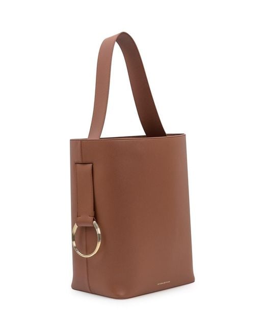 Victoria Beckham Dia Bucket Bag in Brown | Lyst UK