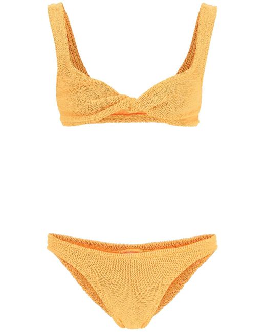 Hunza G Synthetic . Juno Bikini Set in Yellow | Lyst Hunza G Synthetic . Juno Bikini Set in Yellow | Lyst