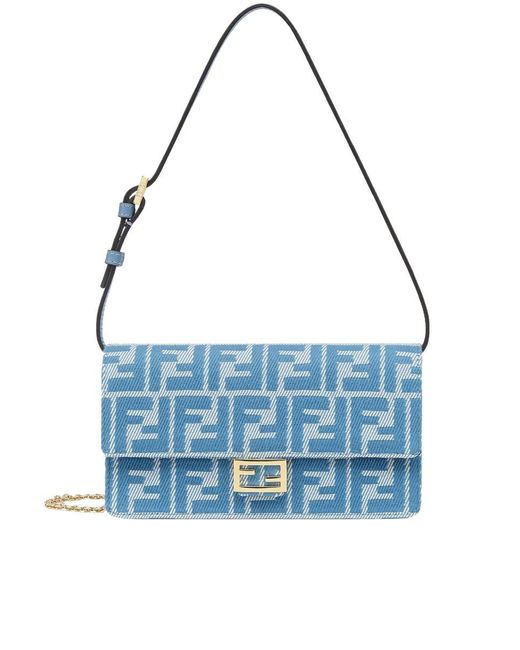 Fendi Wallet Bags in Blue | Lyst