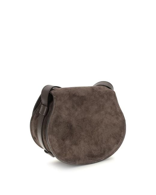 Chloé Chloã Marcie Small Shoulder Bag in Brown | Lyst UK