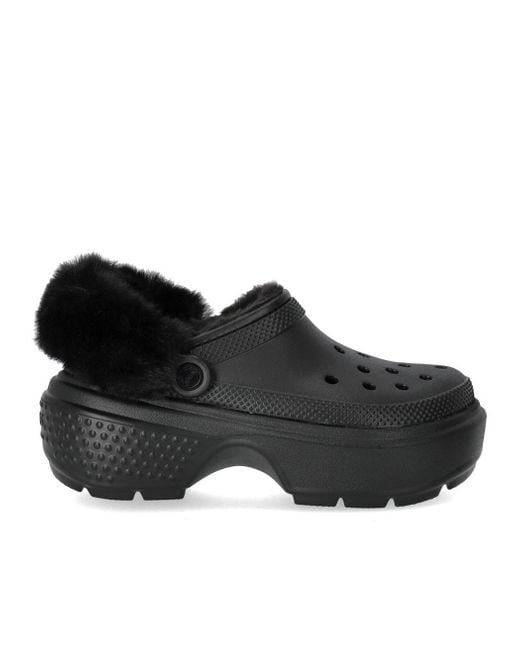 Crocs™ Stomp Lined Clog in Black | Lyst