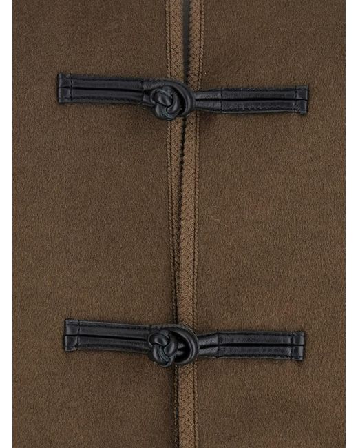Rohe Jacket With Front Toggle Closure in Brown | Lyst UK