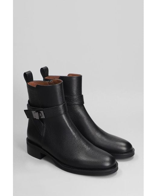 Evaluna Low Heels Ankle Boots in Black | Lyst