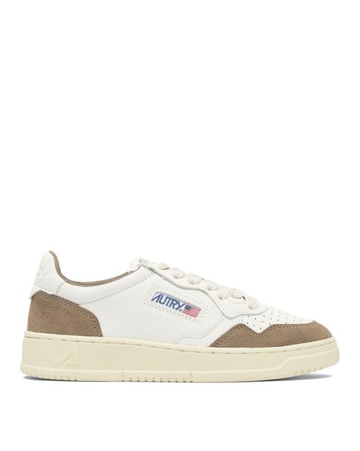 Autry "Medalist Low" Sneakers in White | Lyst UK
