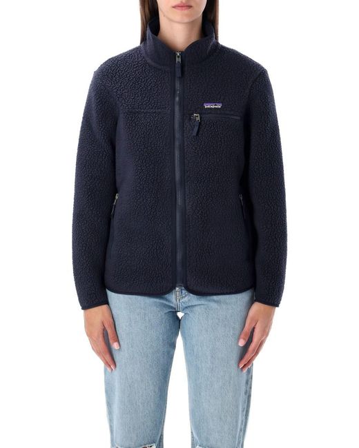Patagonia Retro Pile Fleece Jacket in Blue | Lyst UK