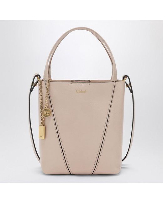 Chloé Small Spin Tote Bag in Natural | Lyst UK