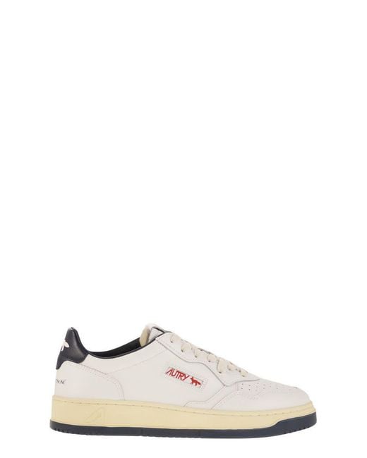 Autry X Maison Kitsune Medalist Low X Maison Kitsuné in White for Men ...