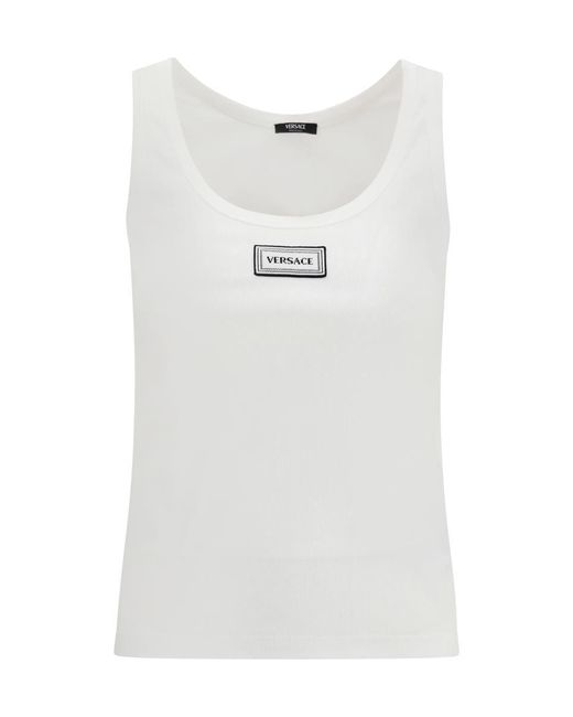 Versace Top in White | Lyst UK