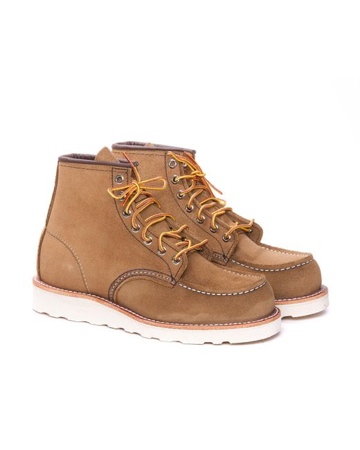 Red Wing Laced-up Leather Moc Toe Boots in Brown for Men | Lyst