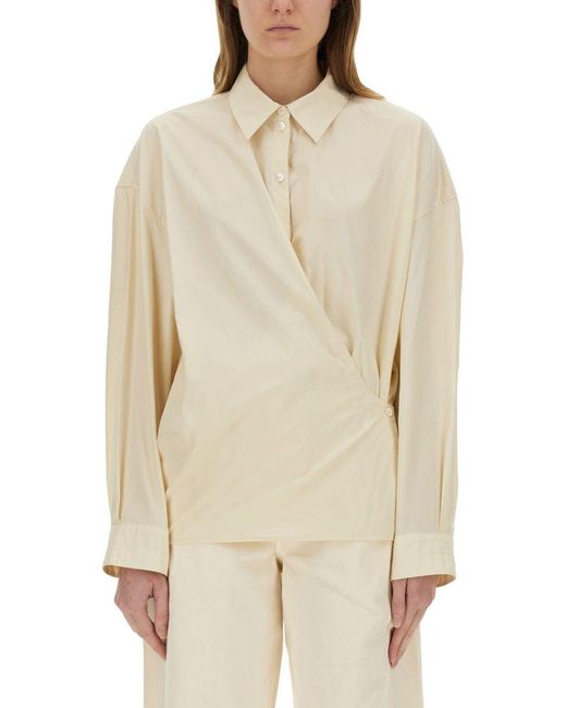 Lemaire Shirts in Natural | Lyst
