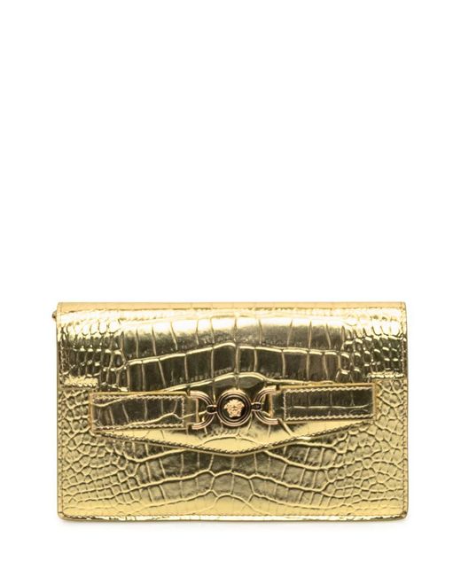 Versace Wallet With Chain in Metallic | Lyst UK