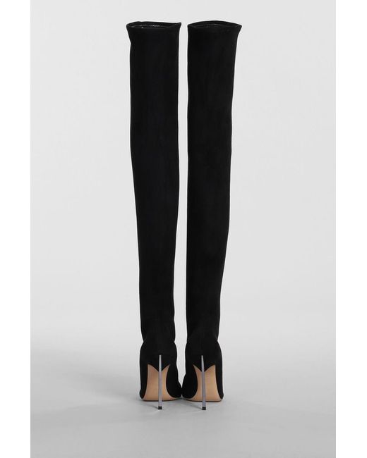 Casadei Blade High Heels Boots in Black | Lyst UK