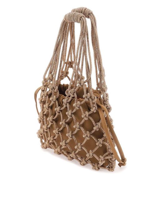 HIBOURAMA Mini Carrie Handbag in Brown | Lyst