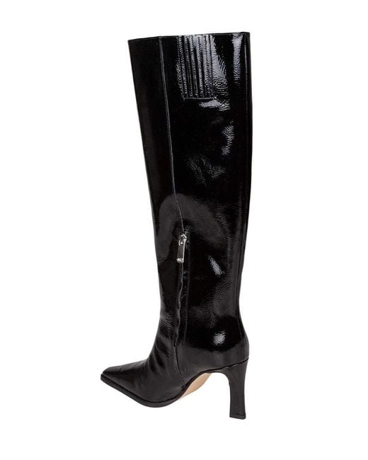 Michael Kors Patent Leather Boot in Black | Lyst UK