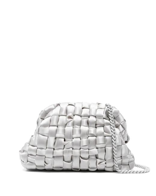 Maria La Rosa Satin Game Pouch Bags in White | Lyst