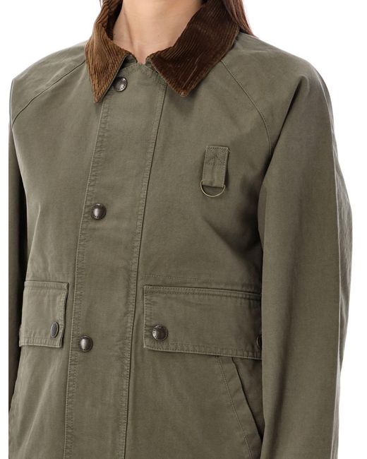 Polo Ralph Lauren Cropped Utility Jacket In Green Lyst