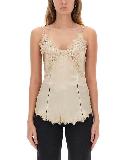Isabel Marant Diandra" Top in Natural | Lyst UK