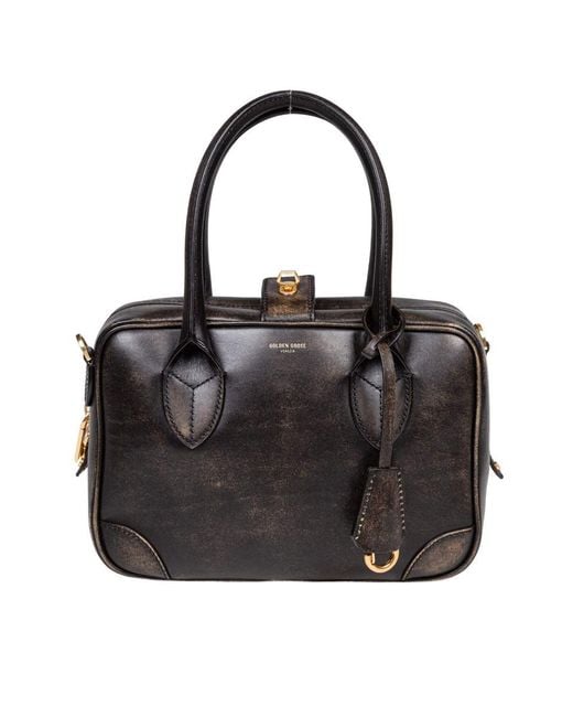 Golden Goose Vintage Leather Handbag in Black | Lyst UK