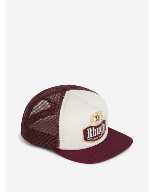 Rhude Two-Tone Logo Cap in Purple for Men | Lyst