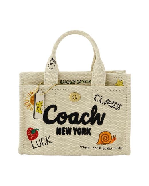 COACH Sketch Print Cargo 20 Tote Bag in Metallic | Lyst