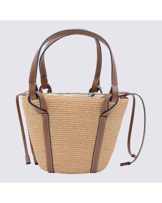 Helen Kaminski Natural Raffia Satchel in Brown | Lyst UK