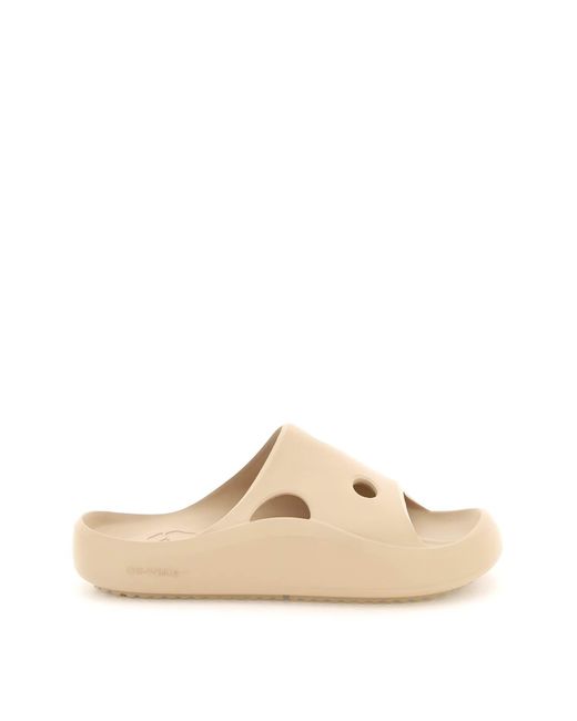 Off-White c/o Virgil Abloh 'meteor' Rubber Slides in Beige (Natural ... Off-White c/o Virgil Abloh 'meteor' Rubber Slides in Beige (Natural ...