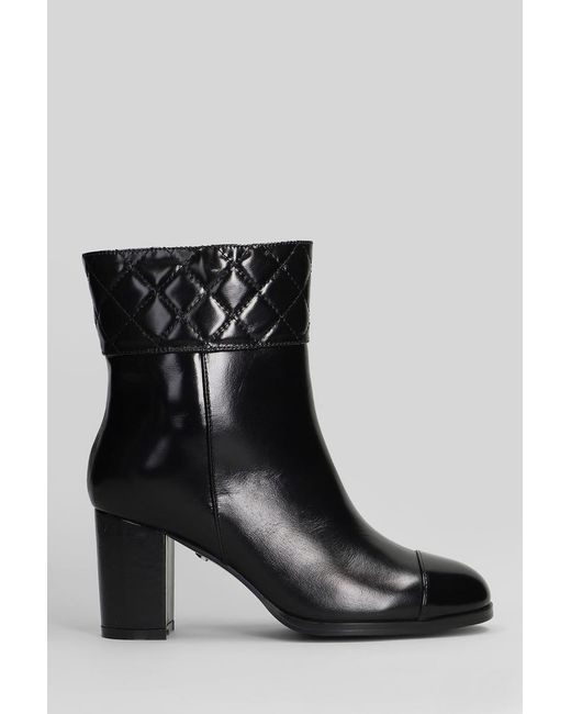 GOLD&ROUGE Tulli High Heels Ankle Boots in Black | Lyst UK