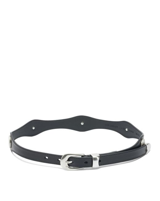 Our Legacy "Wave" Leather Belt in Black for Men | Lyst