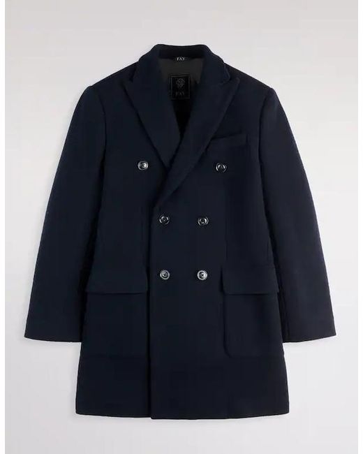 Fay Coats in Blue for Men | Lyst UK
