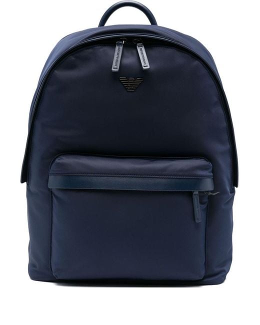 Emporio Armani Nylon Backpack in Blue for Men | Lyst UK