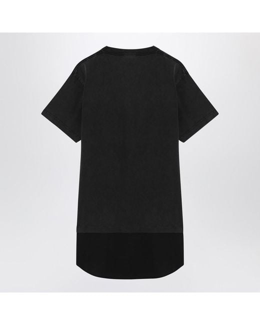 Balenciaga Washed Loop Sports Icon Mini Dress in Black | Lyst UK