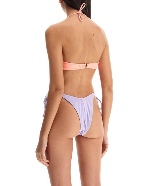 Reina Olga "Penny Two-Tone Bikini Set in Pink | Lyst