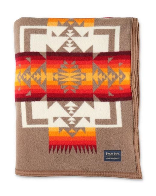 Pendleton Chief Joseph Wool Blend Blanket in Orange for Men | Lyst UK