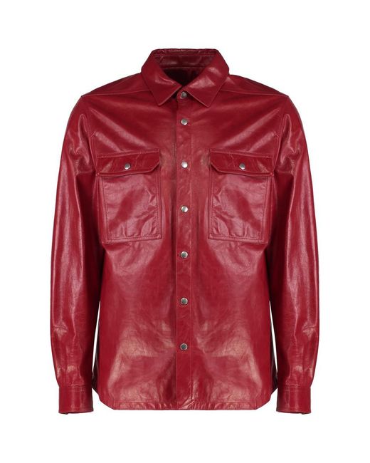 Rick Owens Two Buttoned Front Flap Pockets in Red for Men | Lyst