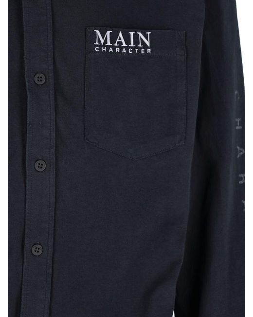 Balenciaga Main Character Shirt in Blue for Men | Lyst UK