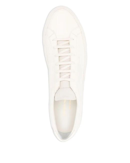 Common Projects "Achilles Premium" Sneakers Shoes in White for Men ...