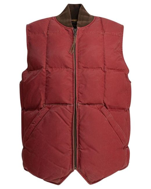RRL Vintage Vest in Red for Men | Lyst UK