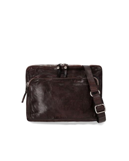 Campomaggi Arenite Dark Crossbody Bag in Black for Men | Lyst