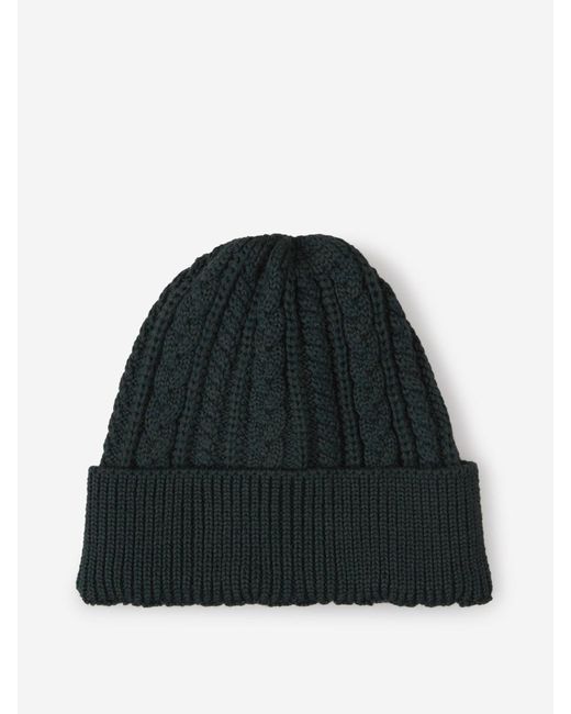 Canali Ribbed Knit Cap in Black for Men | Lyst