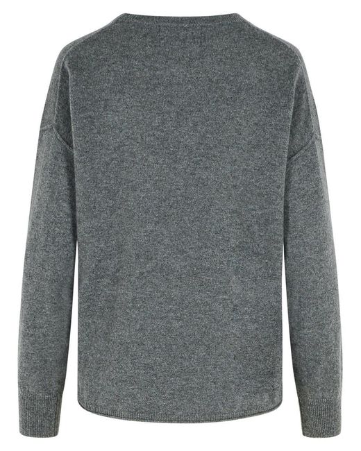 Colorush 'Hazey Chill' Dark Cashmere Sweater in Gray | Lyst