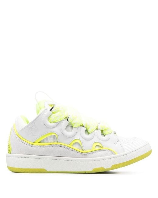 Lanvin 'curb' Sneakers in White | Lyst