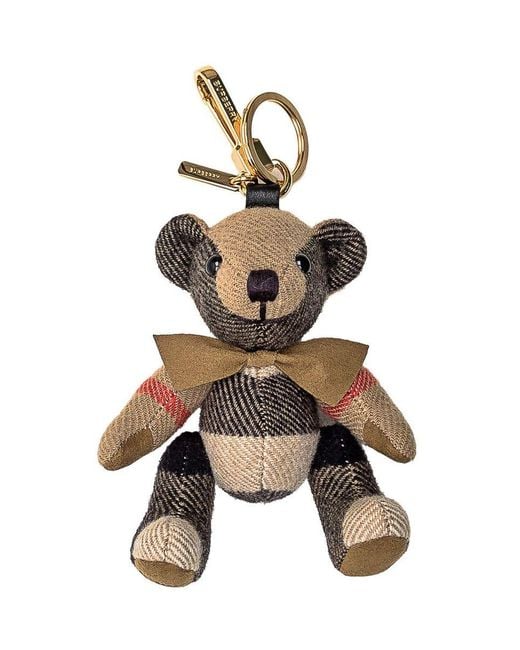 Burberry "Thomas Bear" Keychains in White | Lyst