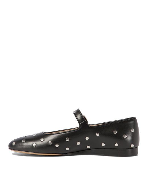 Le Monde Beryl Mary Jane Studded Ballet Flats in Black | Lyst