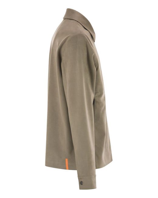 Rrd Eco Suede Jacket With Nubuck Effect in Brown for Men | Lyst