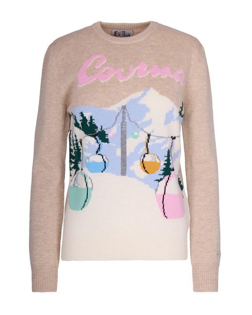 Mc2 Saint Barth Sweater in Pink | Lyst UK