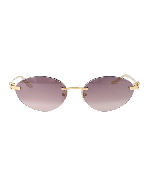 Cartier Sunglasses in Pink | Lyst