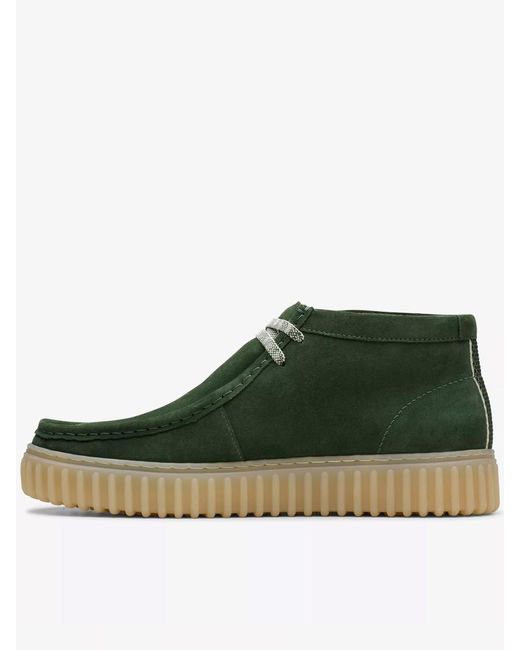 Clarks Torhill Hi Shoes in Green for Men | Lyst