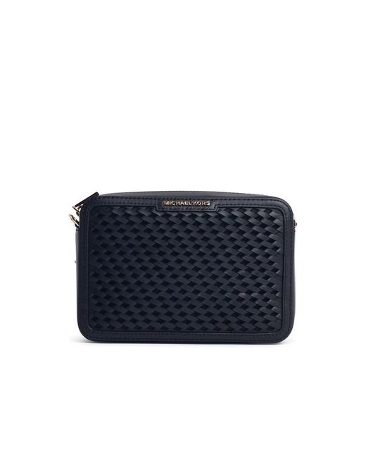 Michael Kors 'bag Jet Set' Black Leather Room in Blue | Lyst