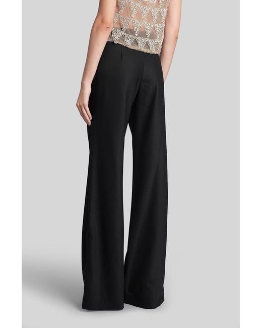 Costarellos Daline Pants in Black | Lyst